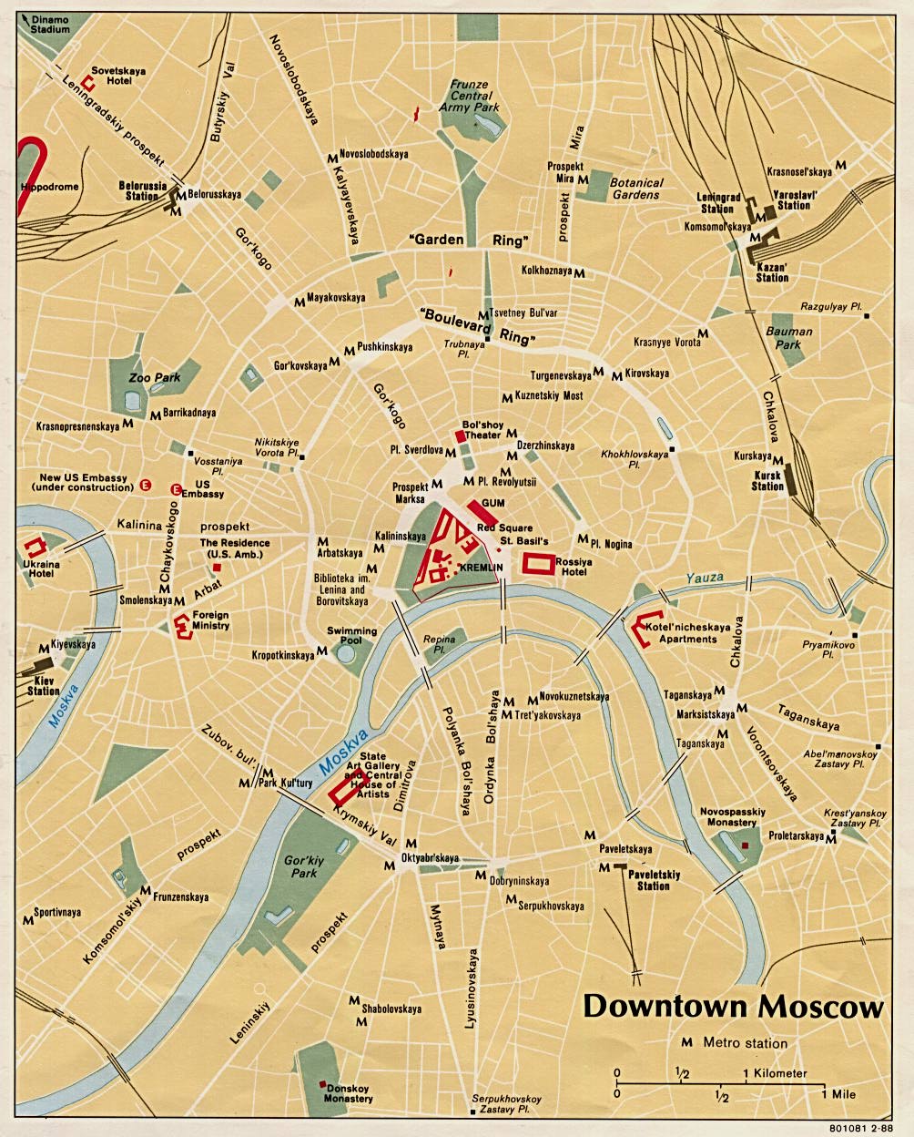 Moscow Map - Russia