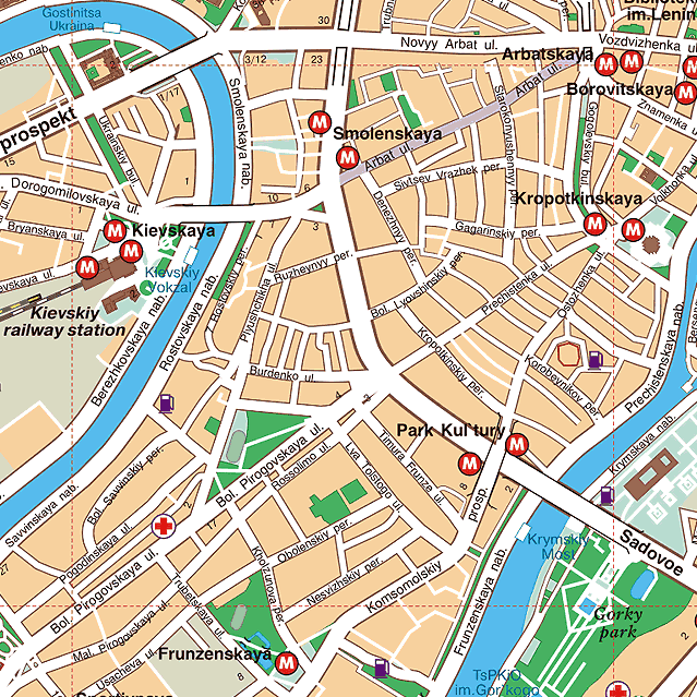 Moscow Map - Russia