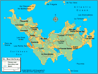 Saint Barthelemy Map