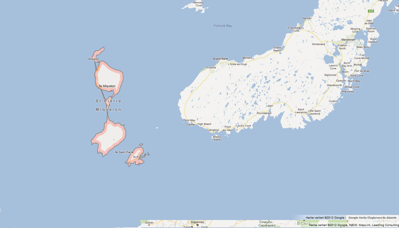 Saint Pierre and Miquelon Map