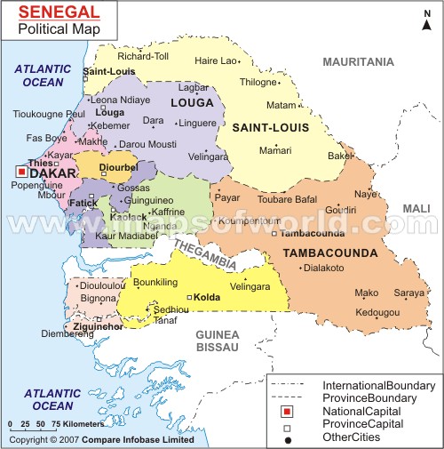 Thies Map - Senegal