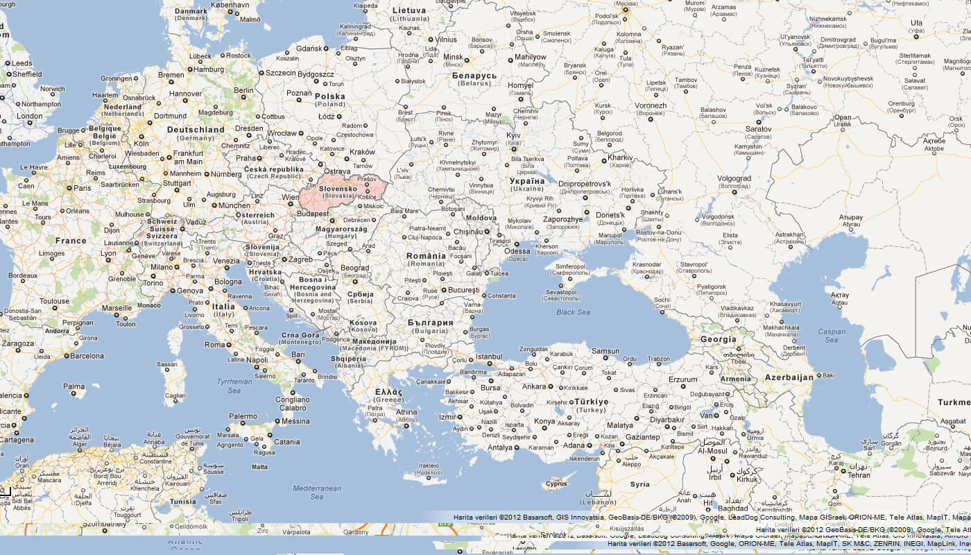 Slovakia Map - Slovakia