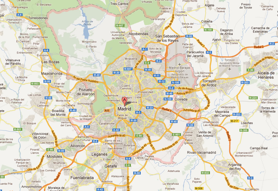 Madrid Map - Spain