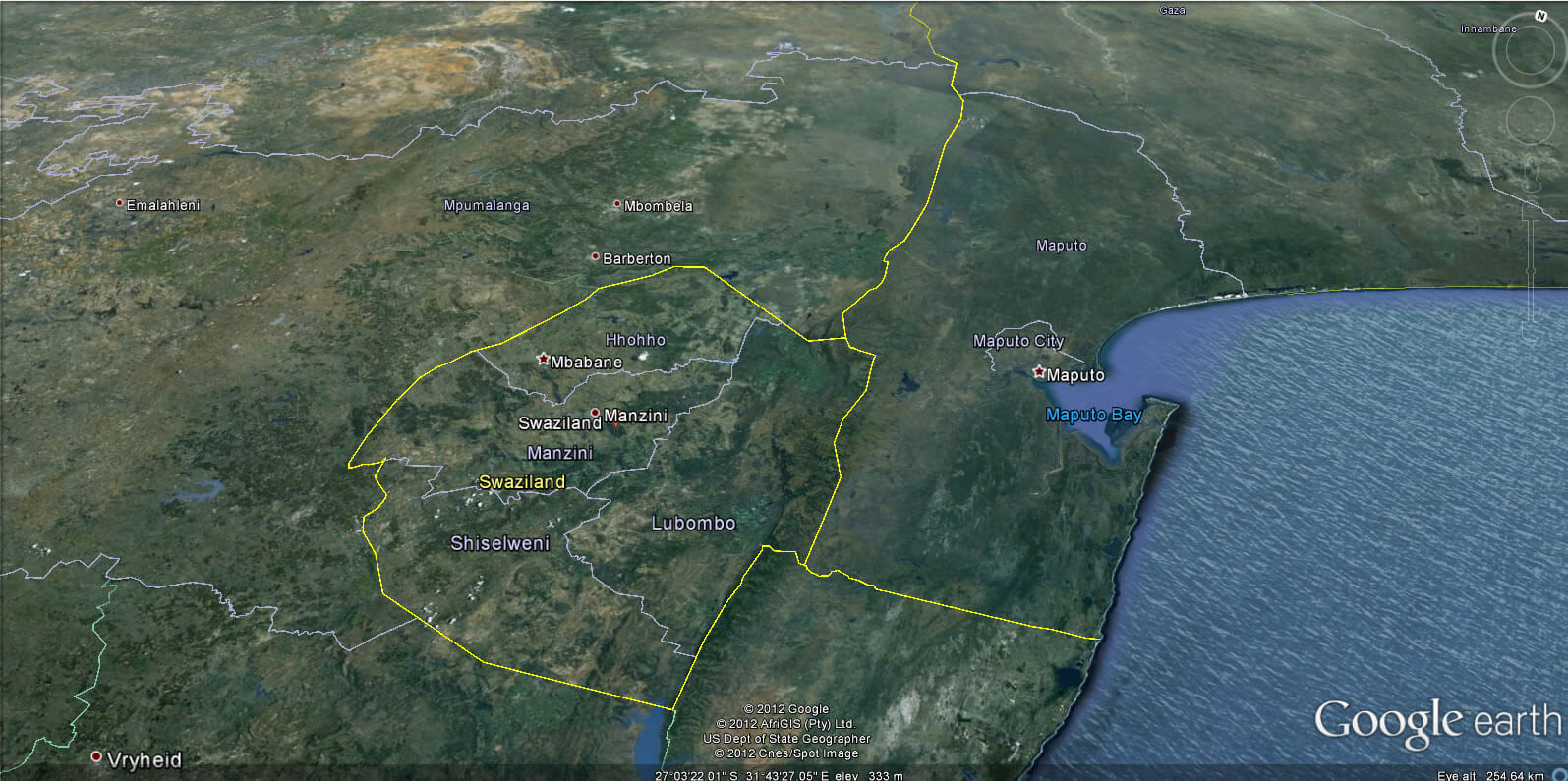 Swaziland Map