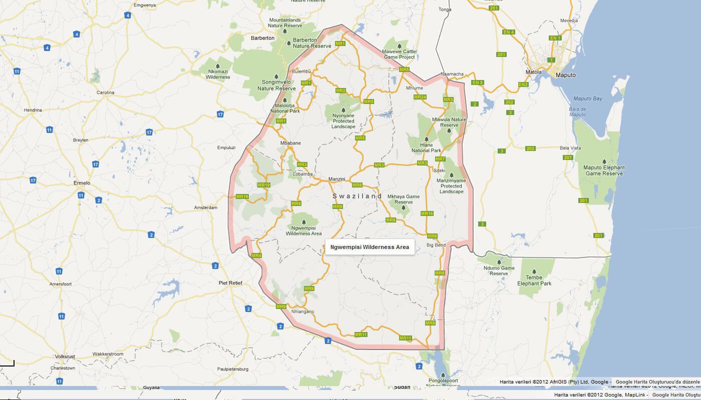 Swaziland Map