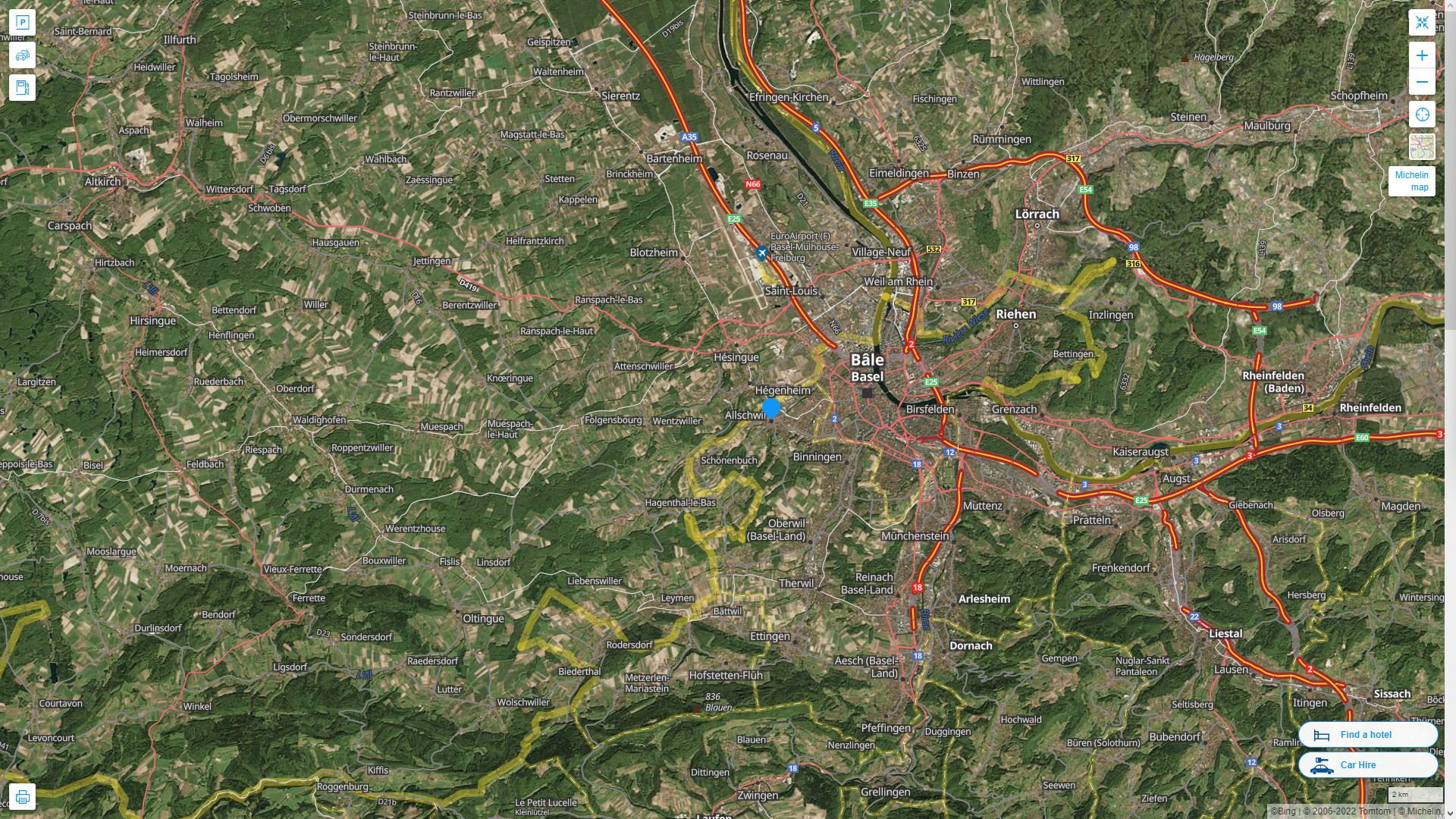 Allschwil Map