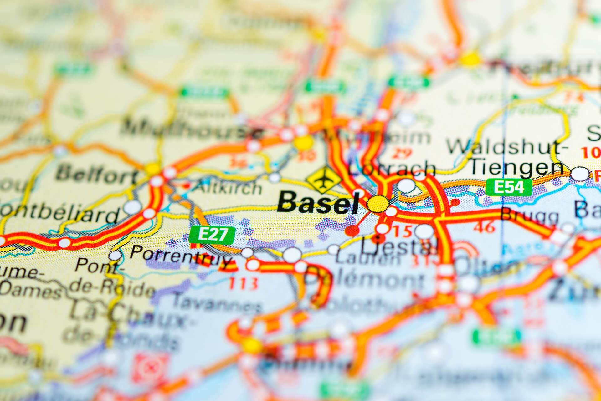 Basel Map - Switzerland