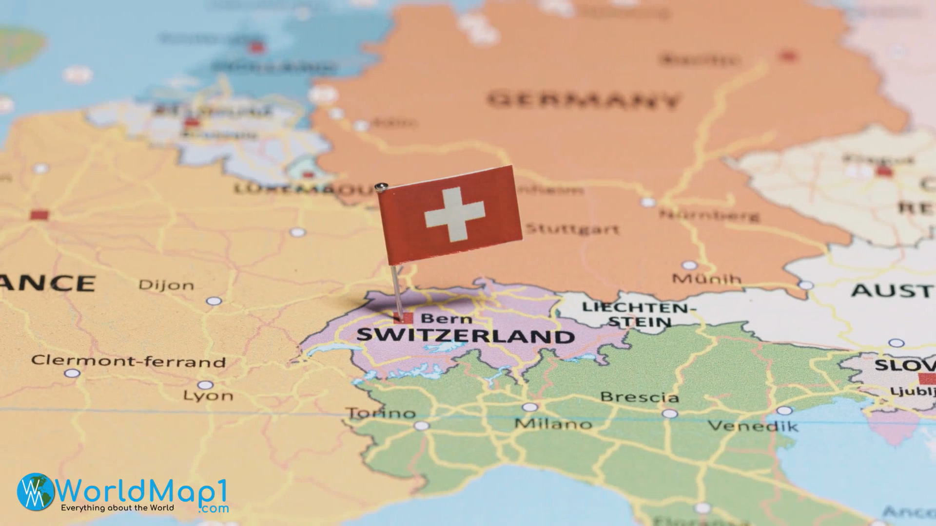 Bern Map - Switzerland