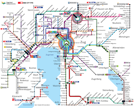 Zug Map - Switzerland