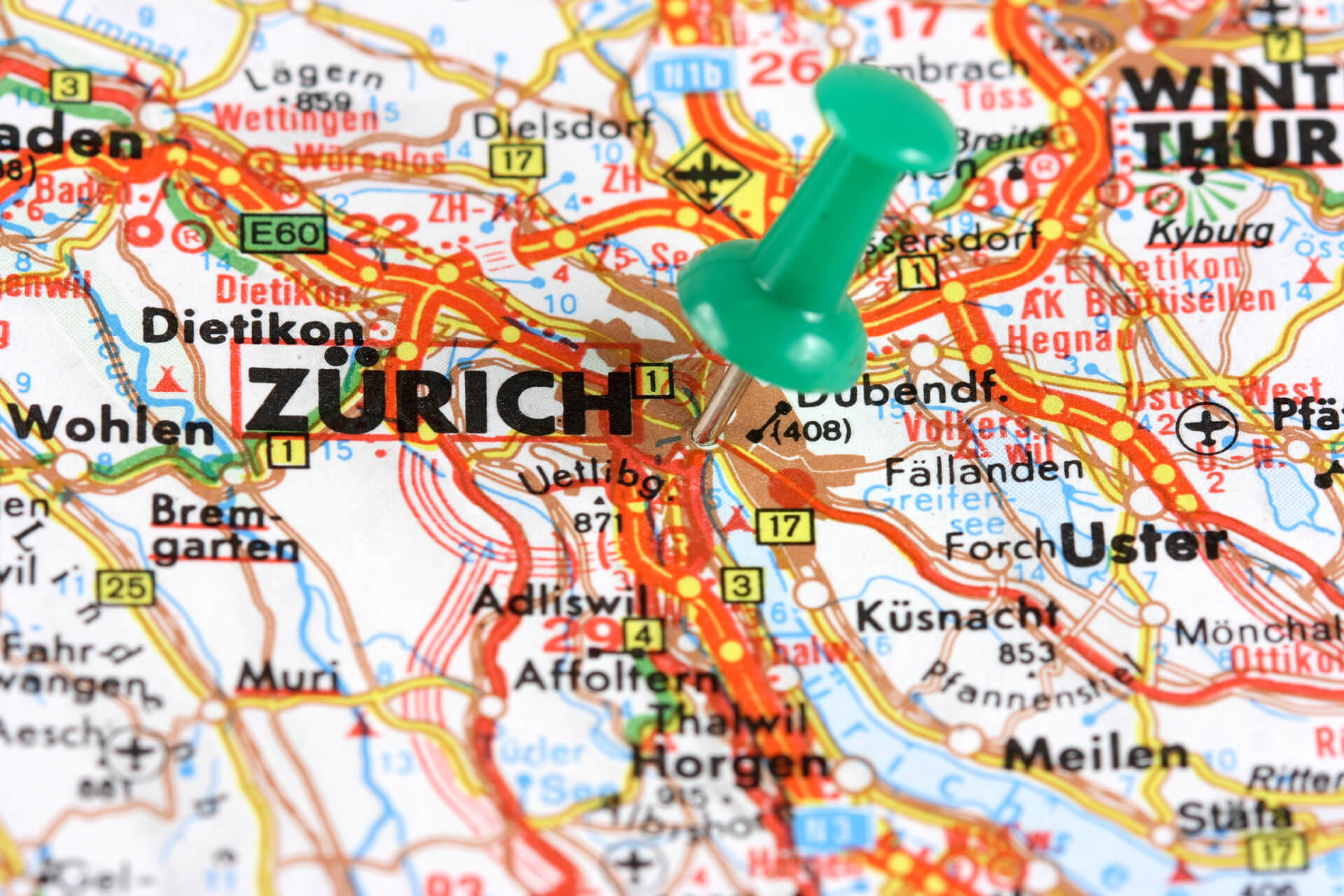 Zurich Map - Switzerland