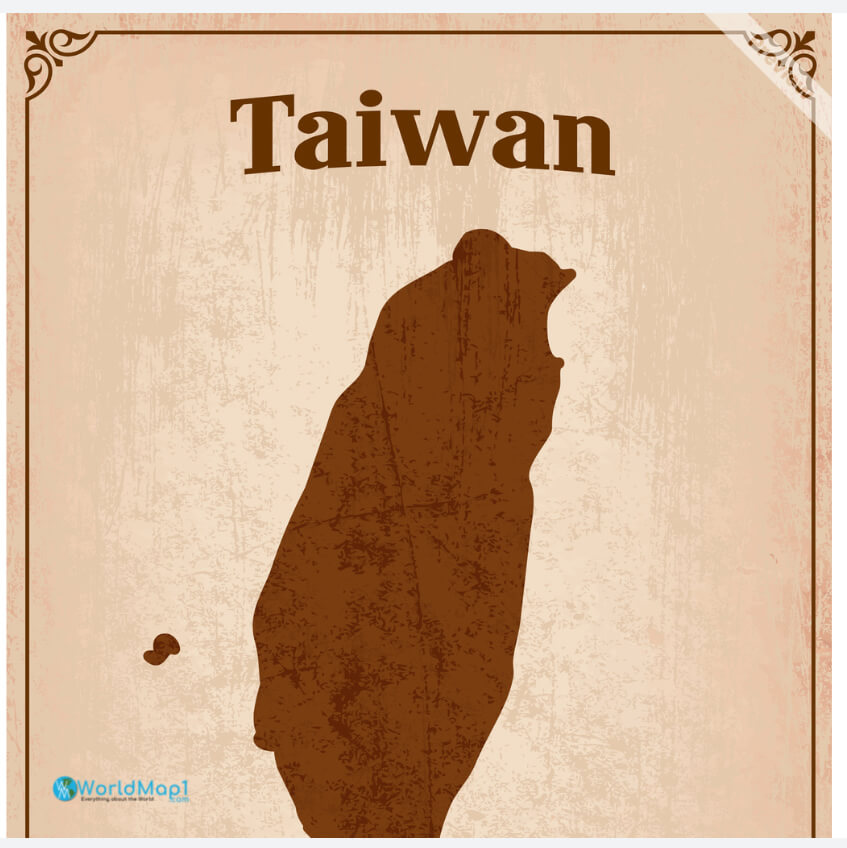 Taiwan Free Printable Map