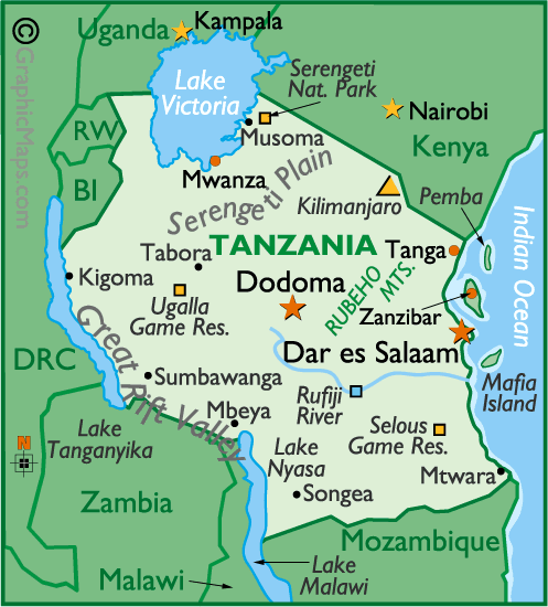 Tanzania Map