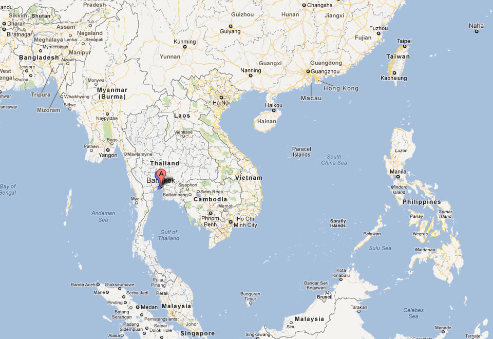 Bangkok Map - Thailand