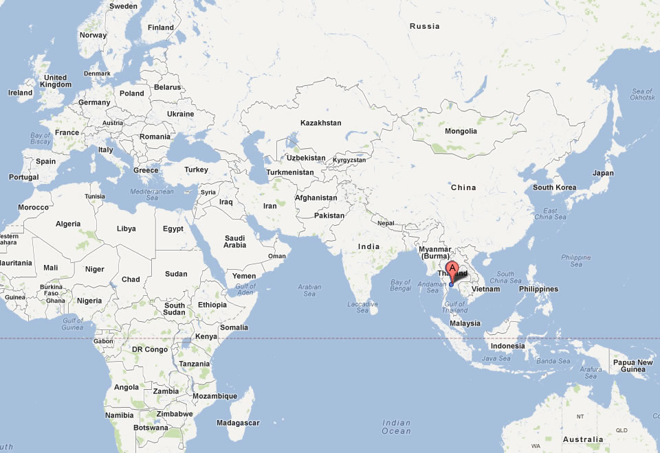 Bangkok Map - Thailand