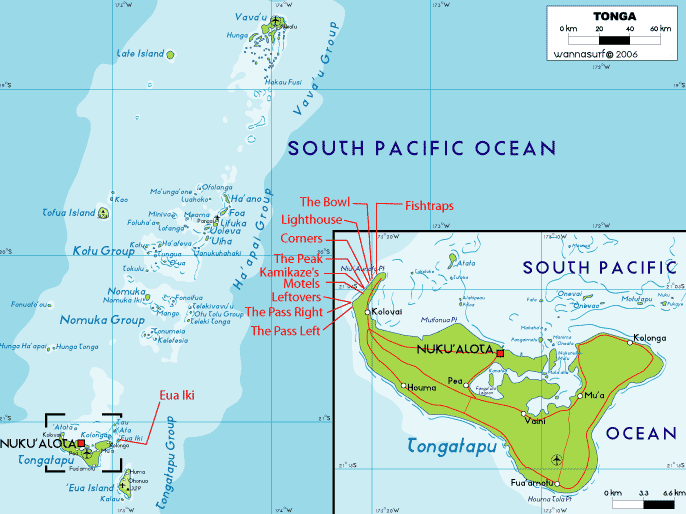 Tonga Map