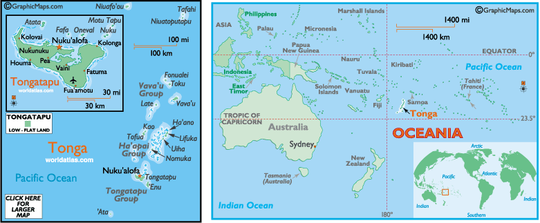 Tonga Map