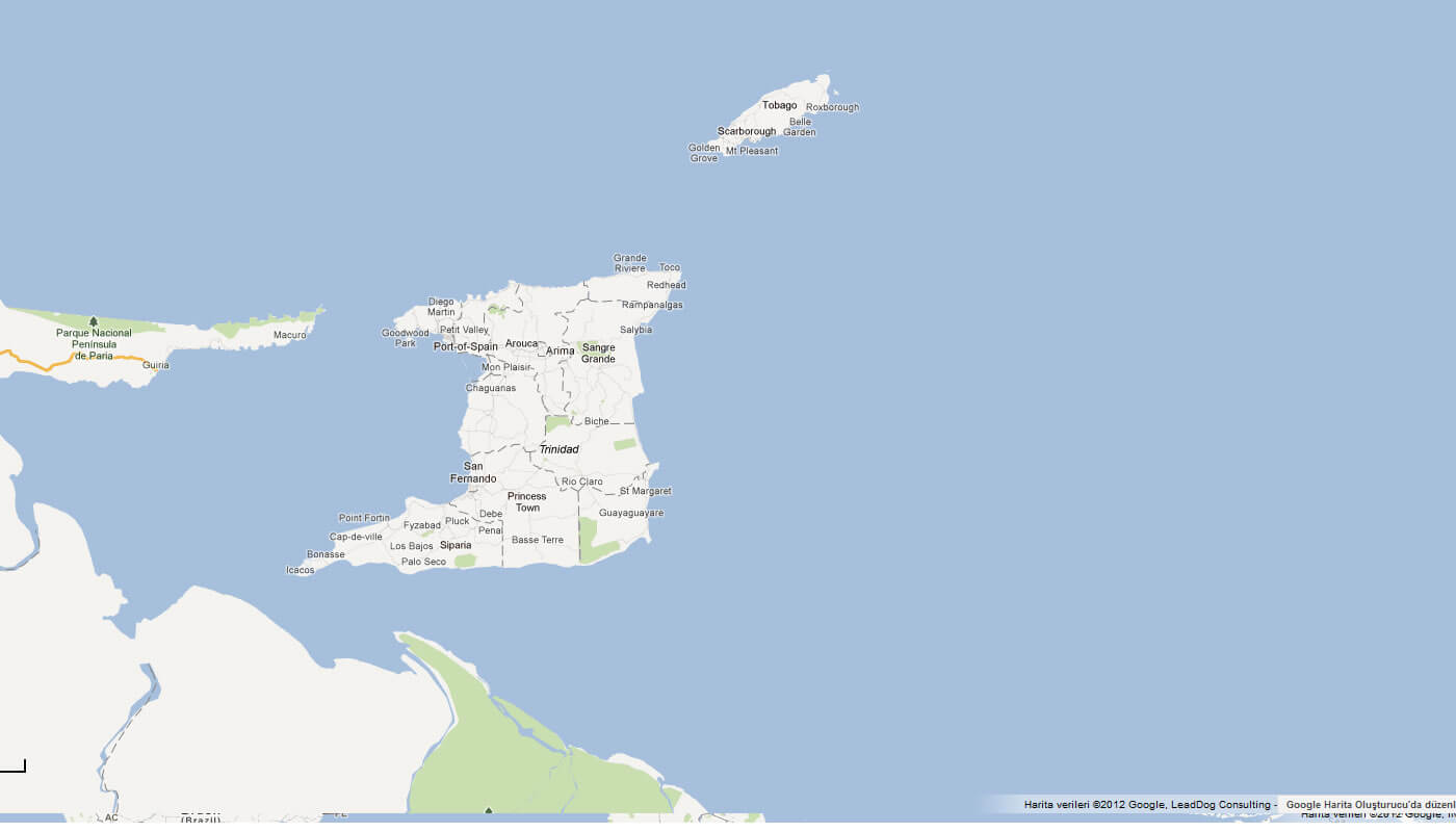 Trinidad and Tobago Map