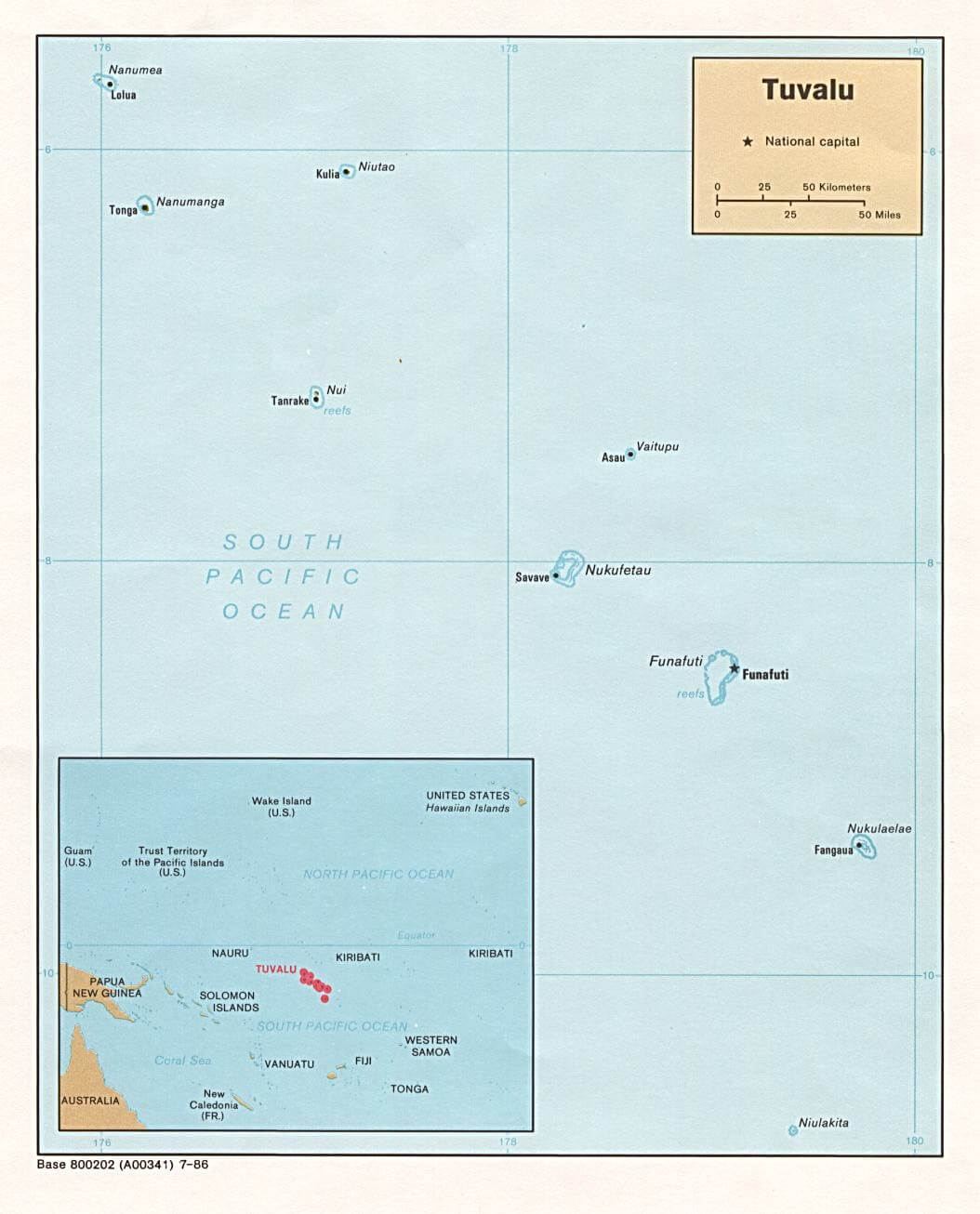 Tuvalu Map