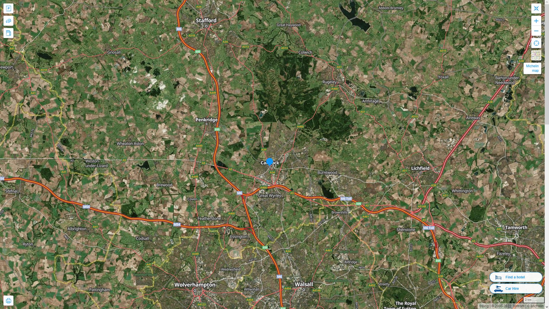 Cannock Map