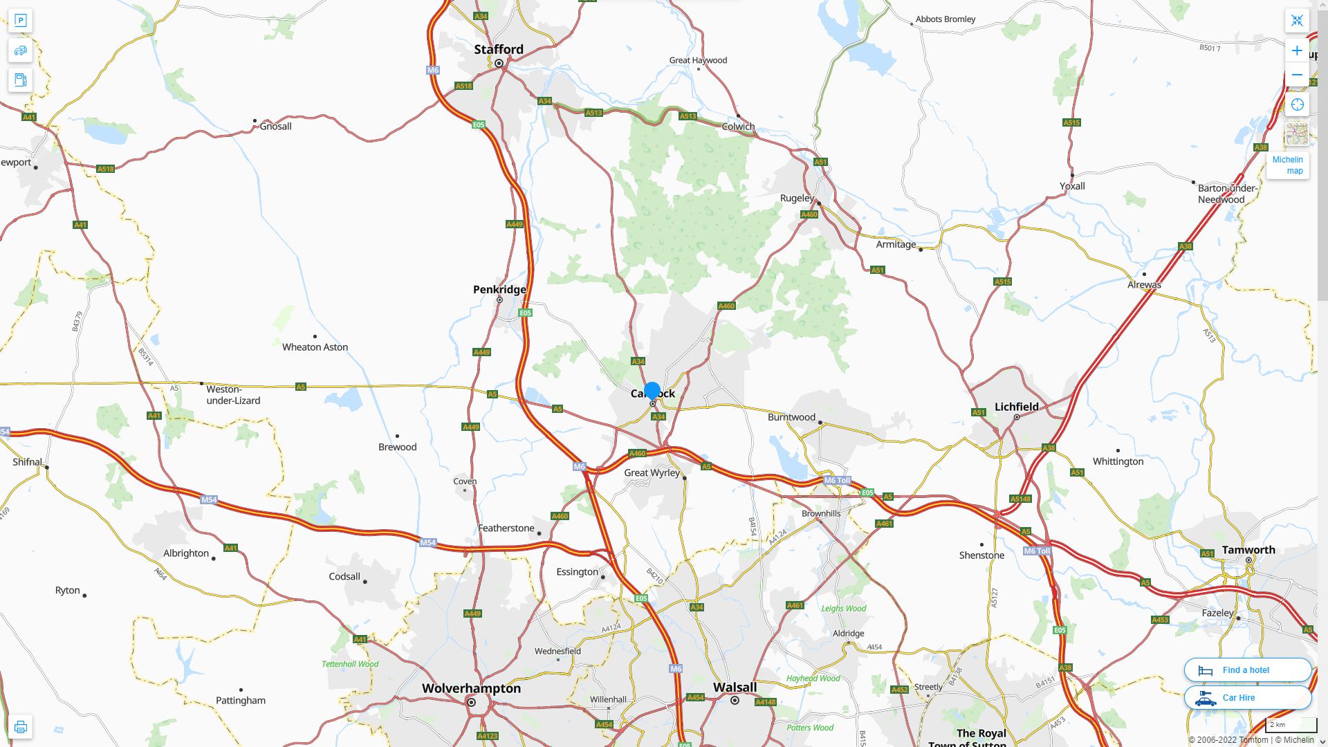 Cannock Map