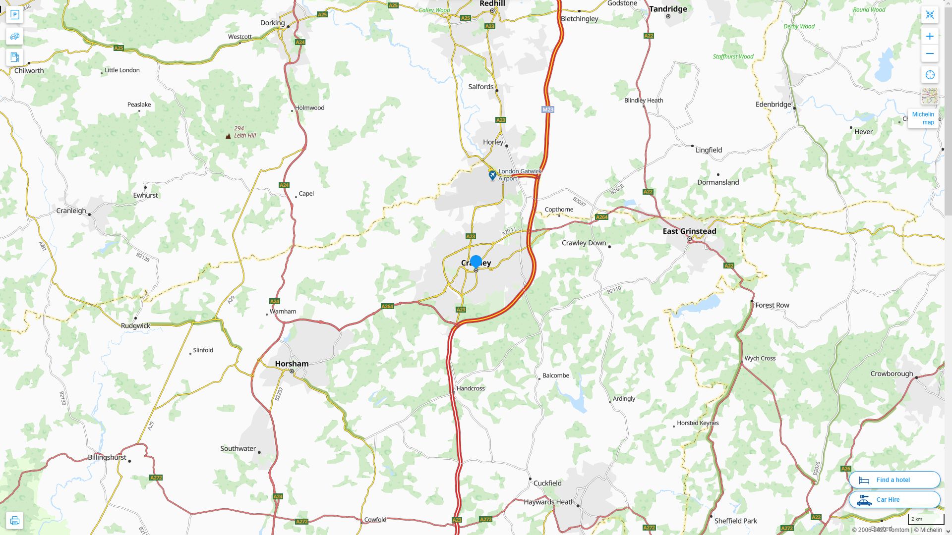 Crawley Map