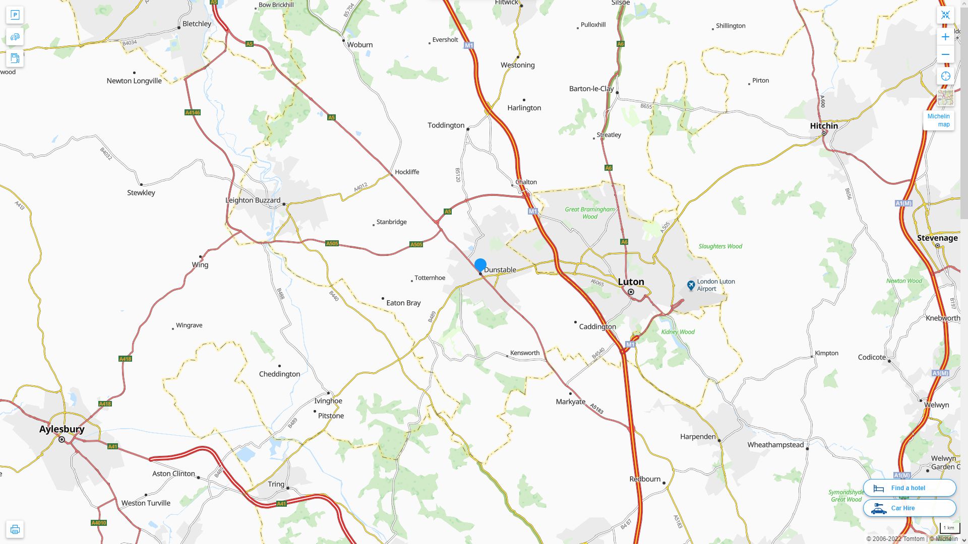 Dunstable Map