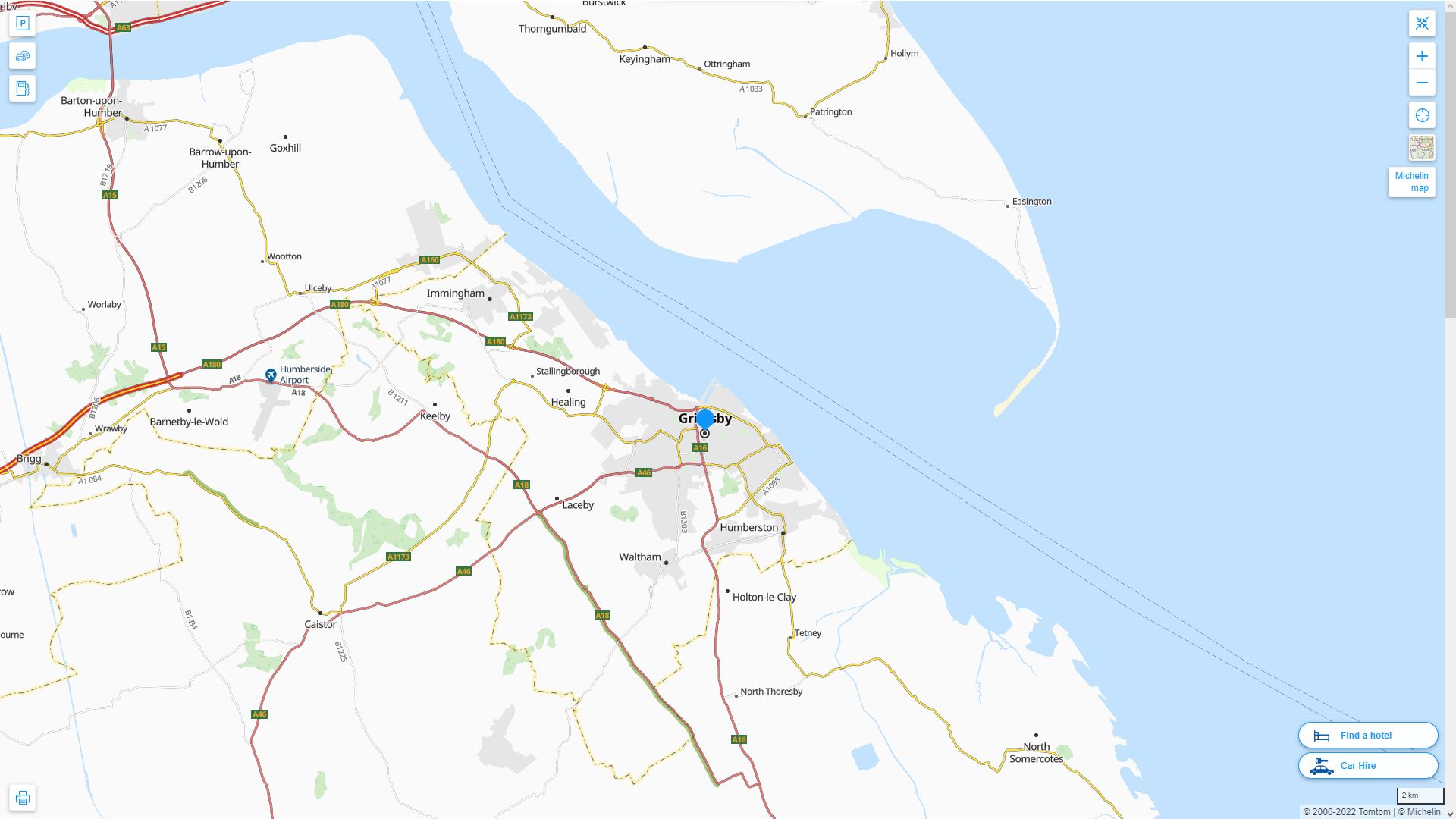 Grimsby Map - United Kingdom