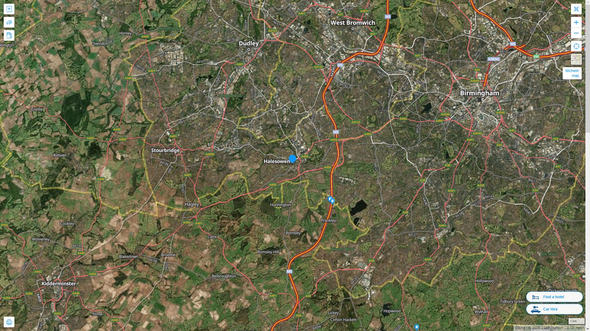 Halesowen Map - United Kingdom