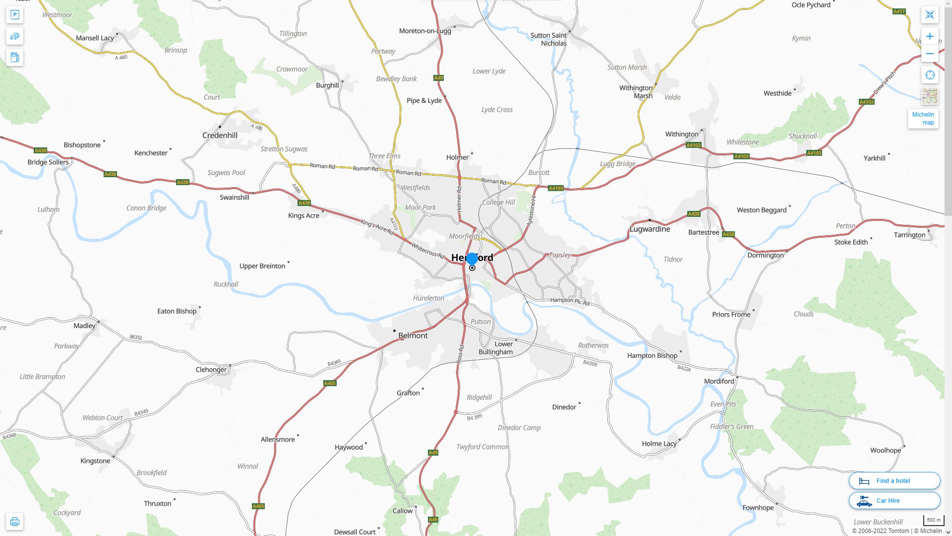 Hereford Map