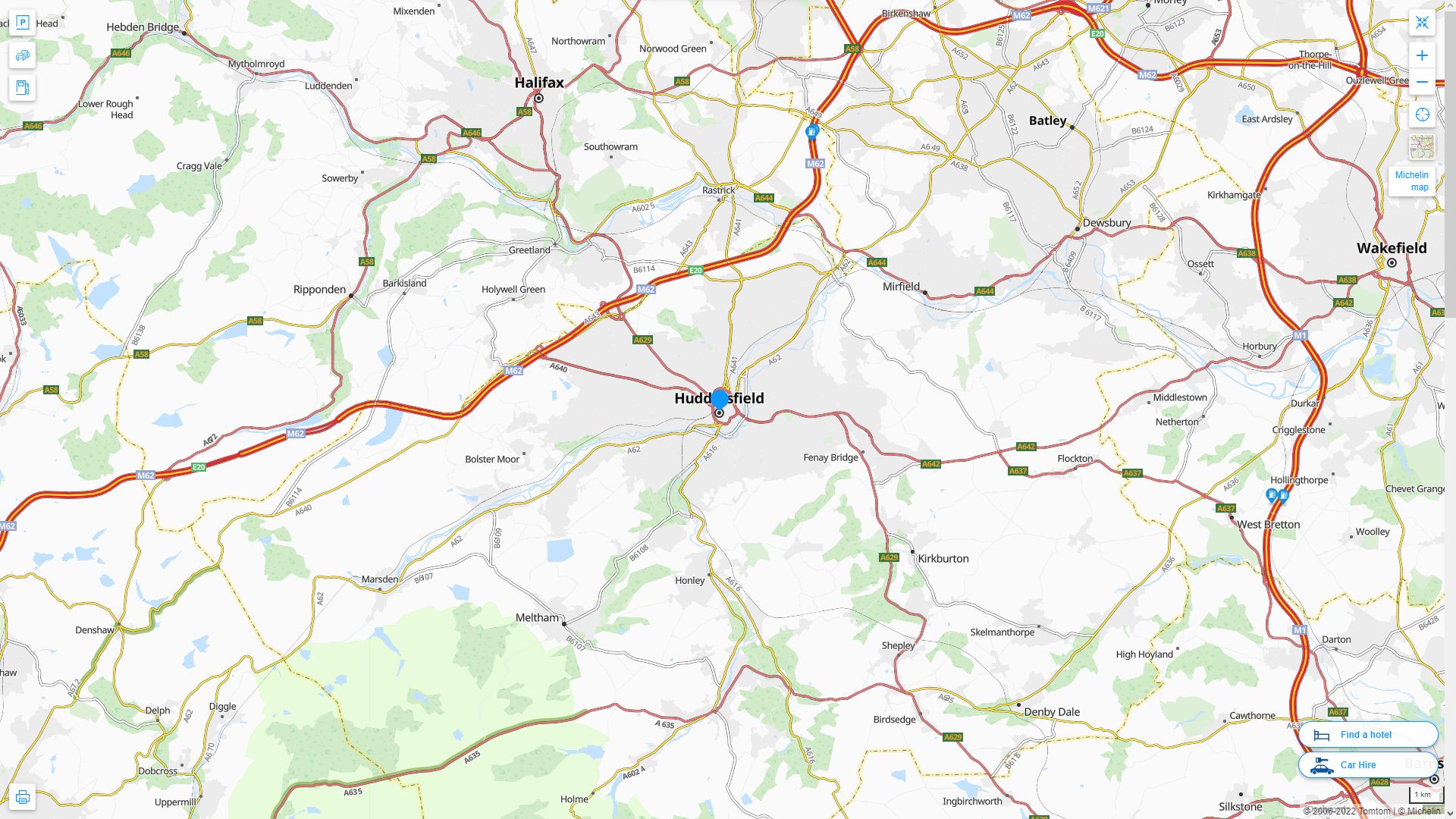 Huddersfield Map