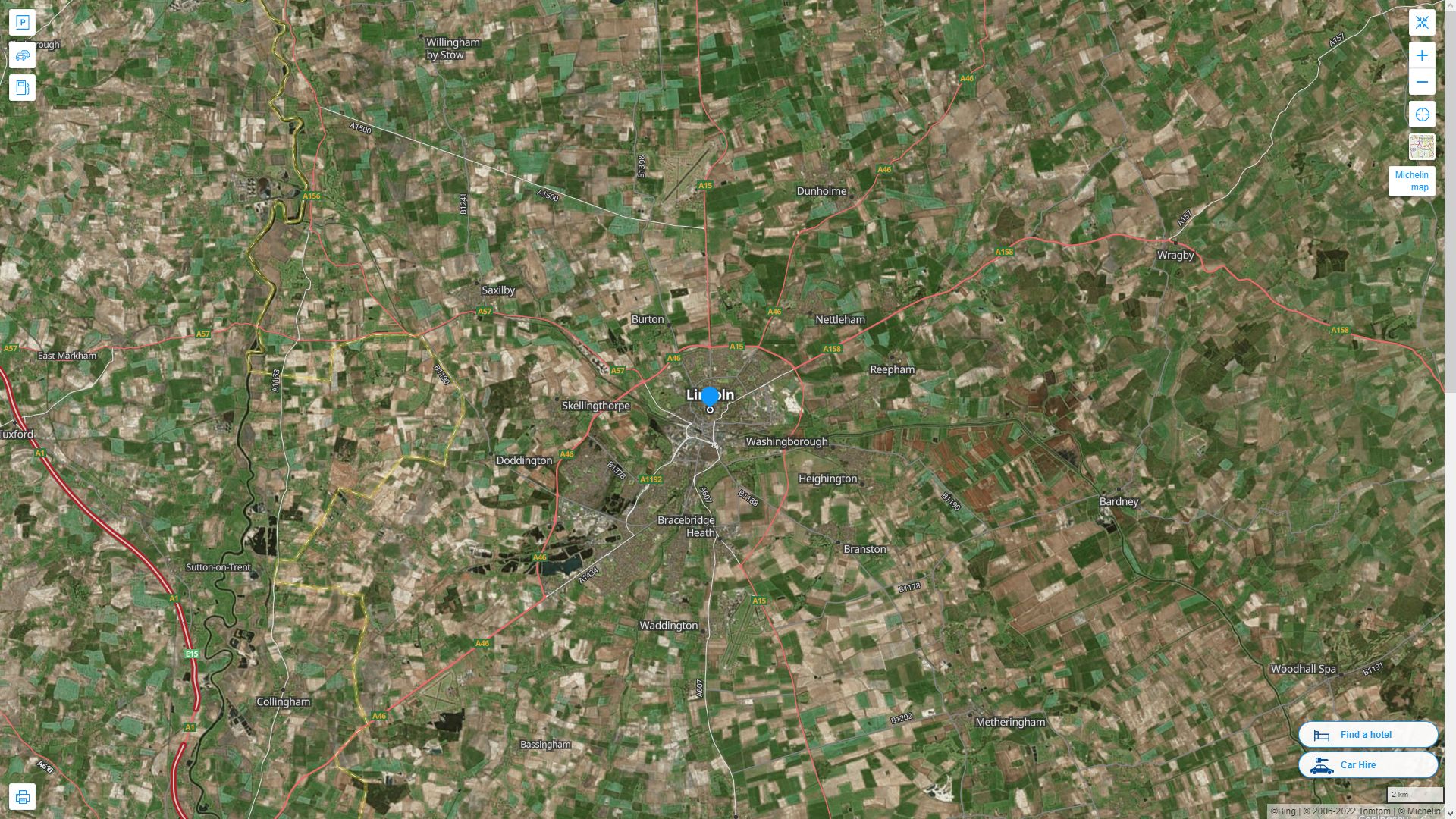 Lincoln Map - United Kingdom