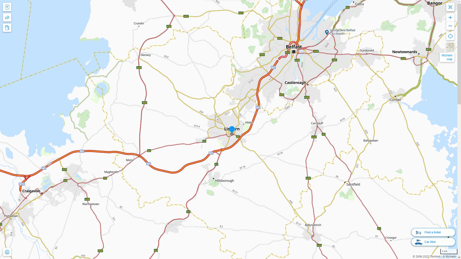 Lisburn Map