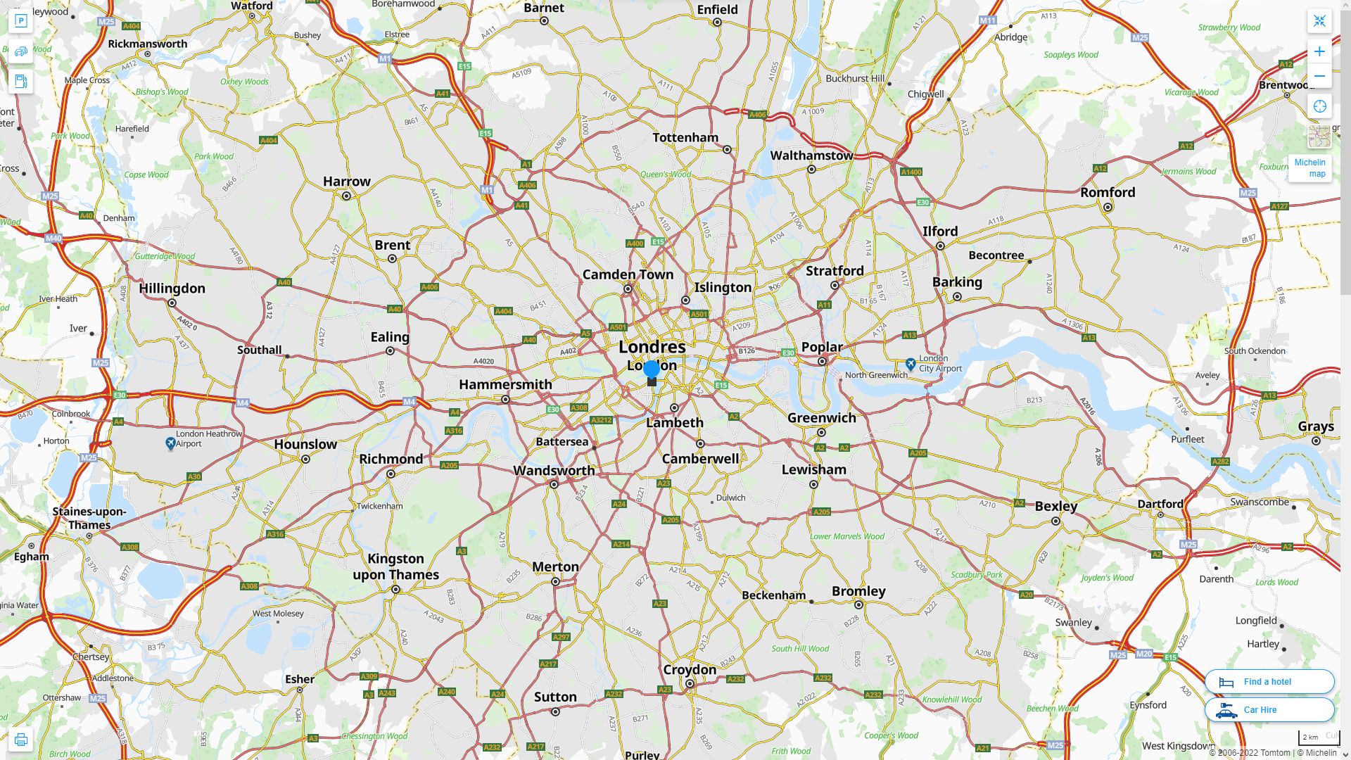 London Map - United Kingdom