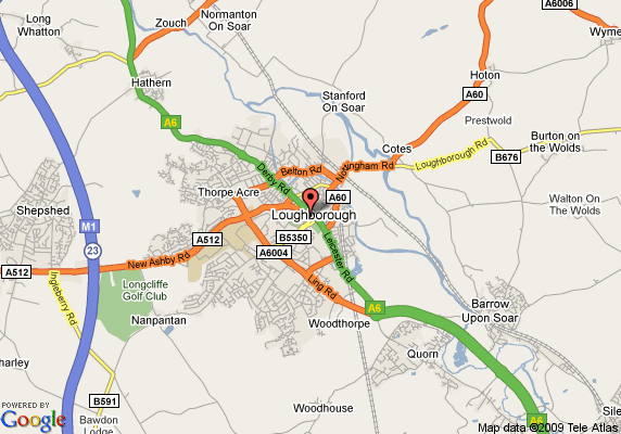 Loughborough Map Loughborough Map