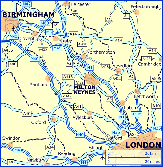 Milton Keynes Map