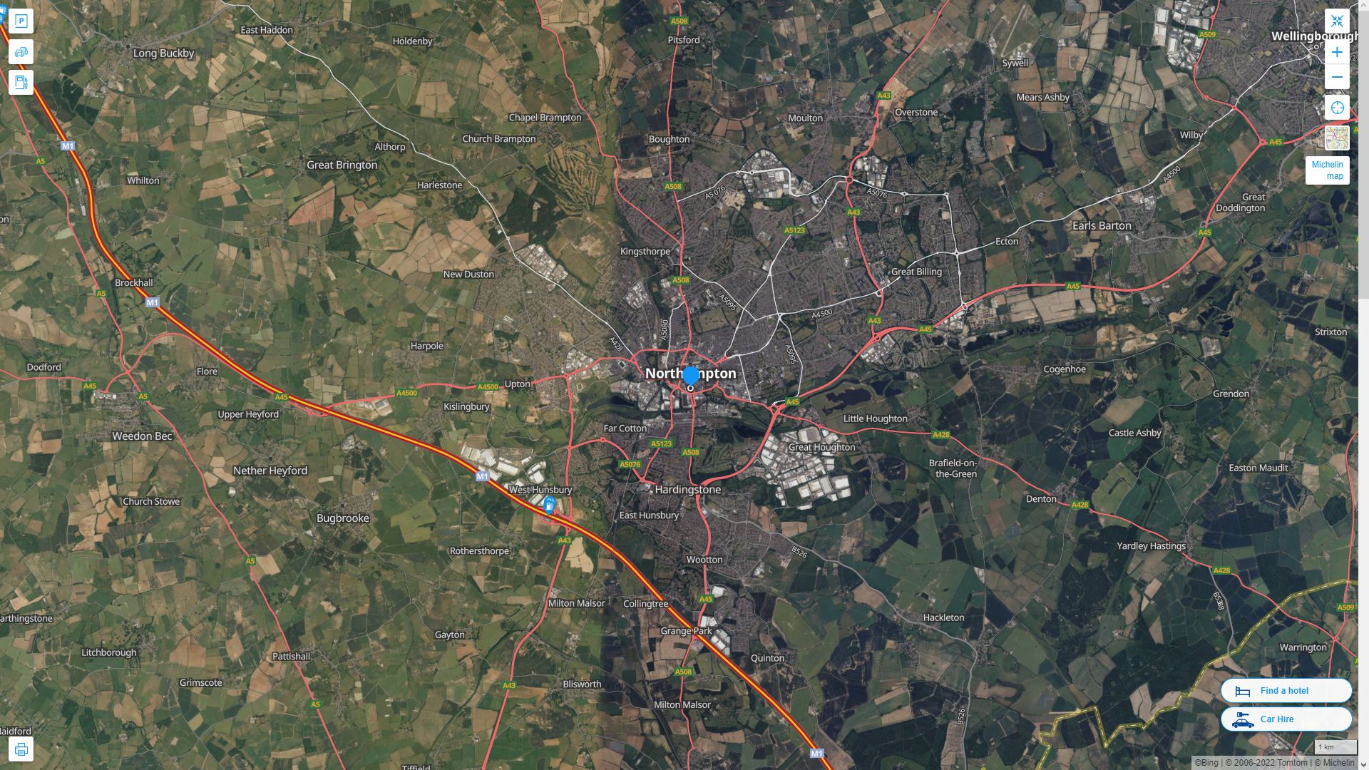 Northampton Map - United Kingdom