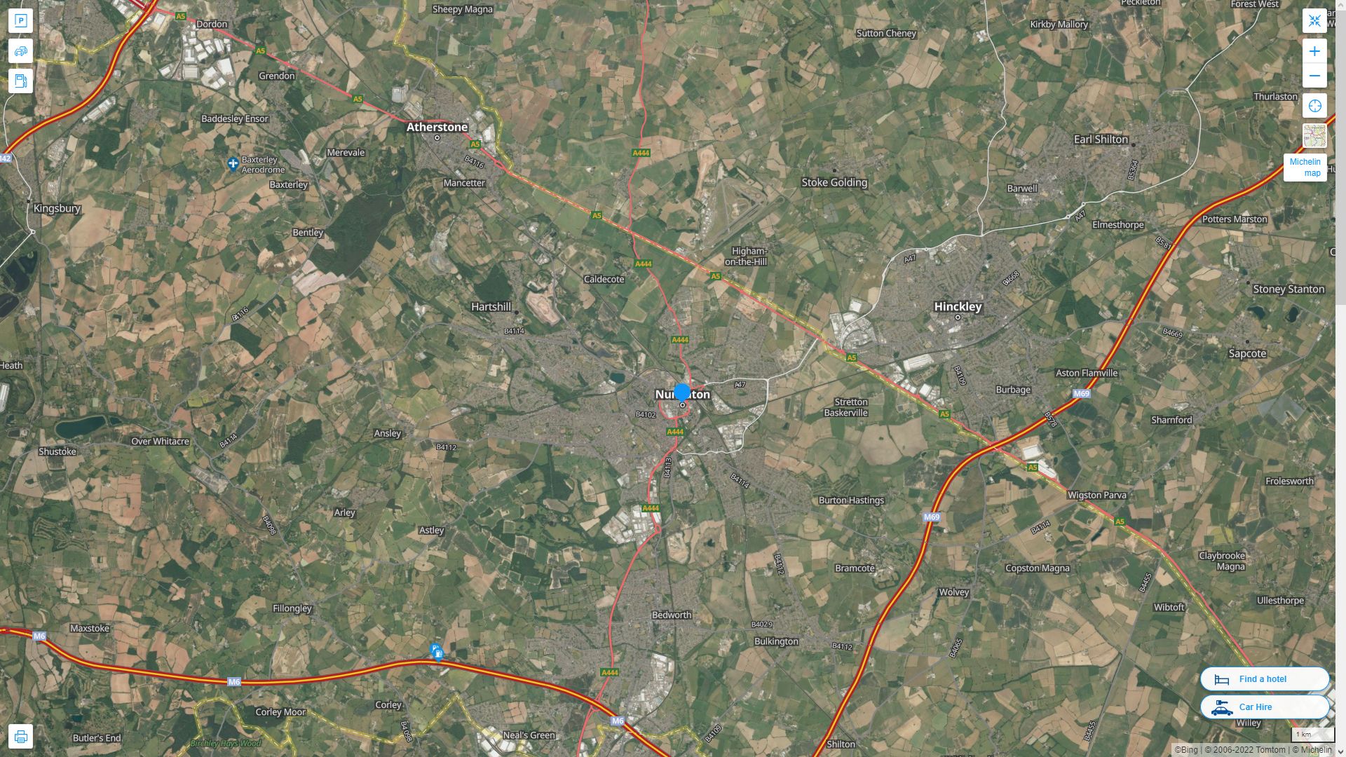 Nuneaton Map