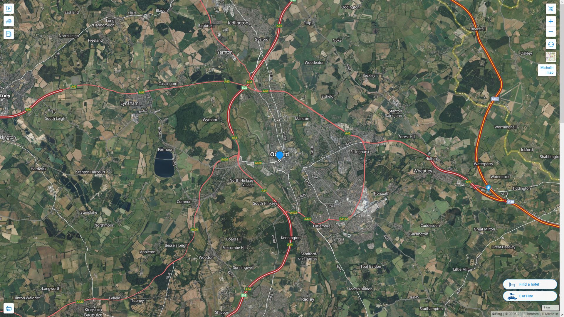 Oxford Map - United Kingdom