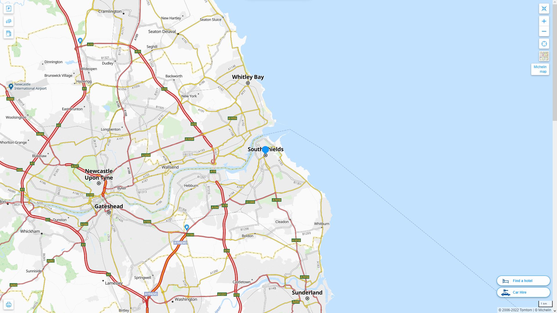 South Shields Map
