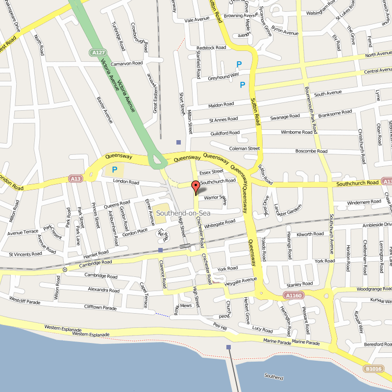 Southend on Sea Map