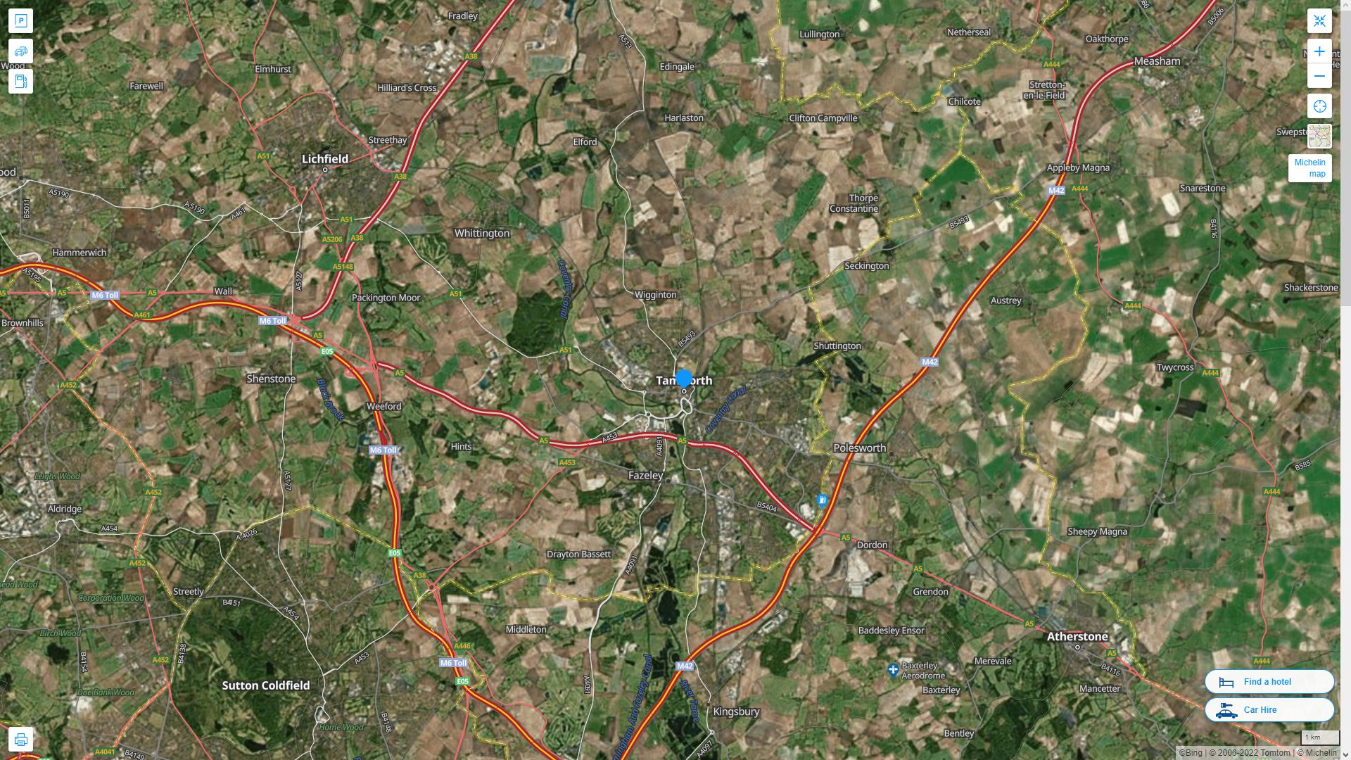 Tamworth Map
