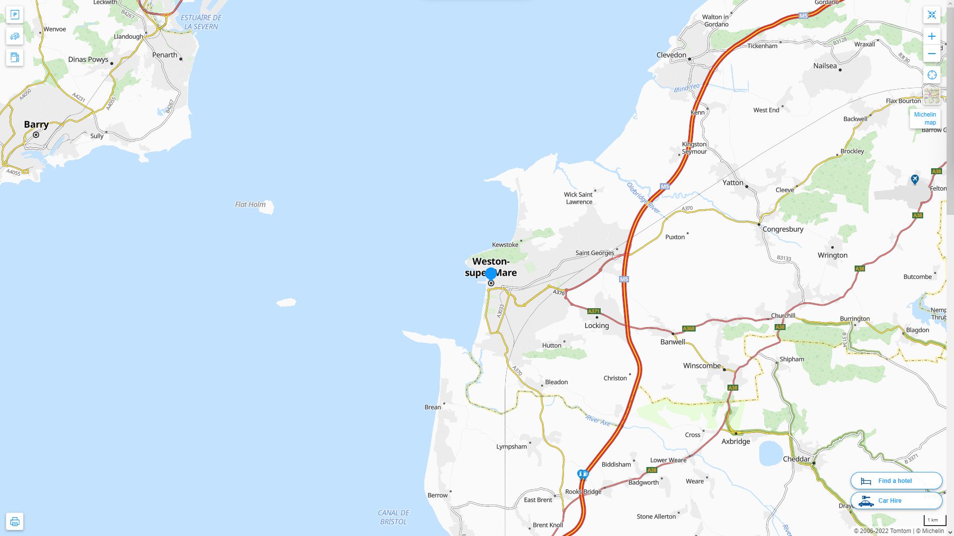 Weston super Mare Map