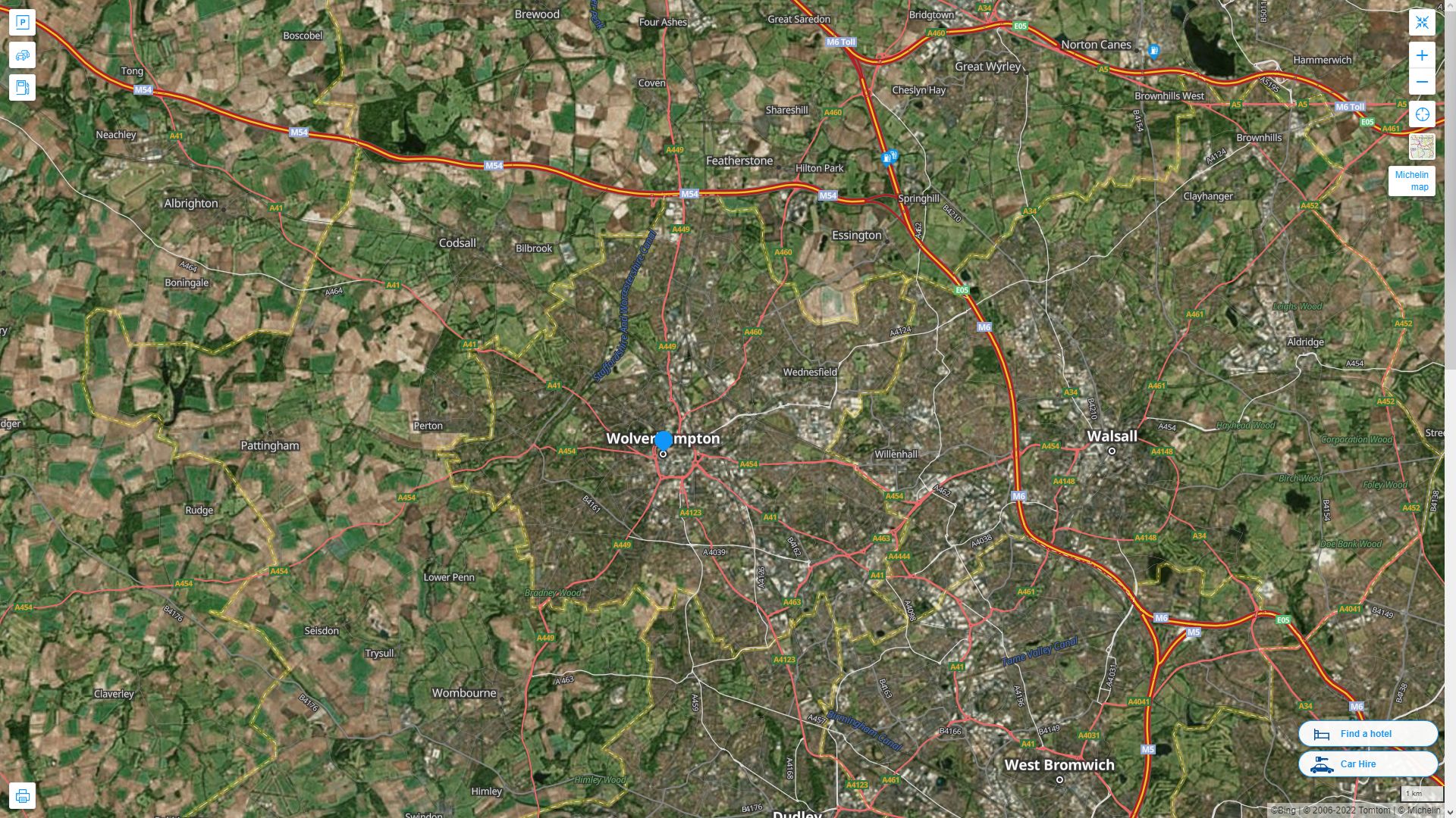 Wolverhampton Map