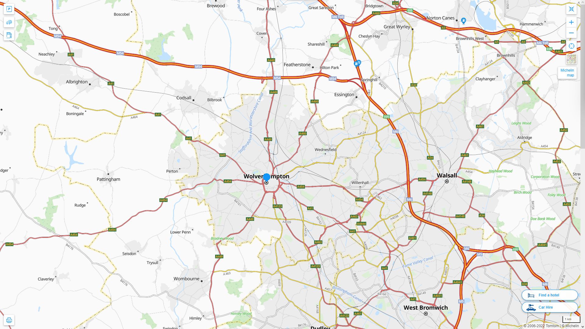 Wolverhampton Map