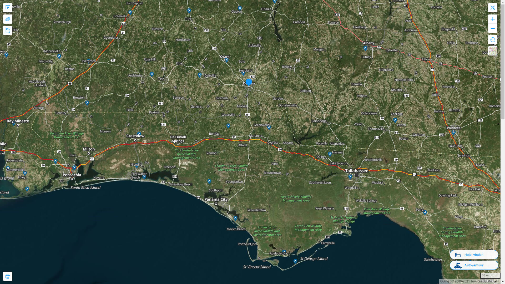 Dothan Alabama Map - United States