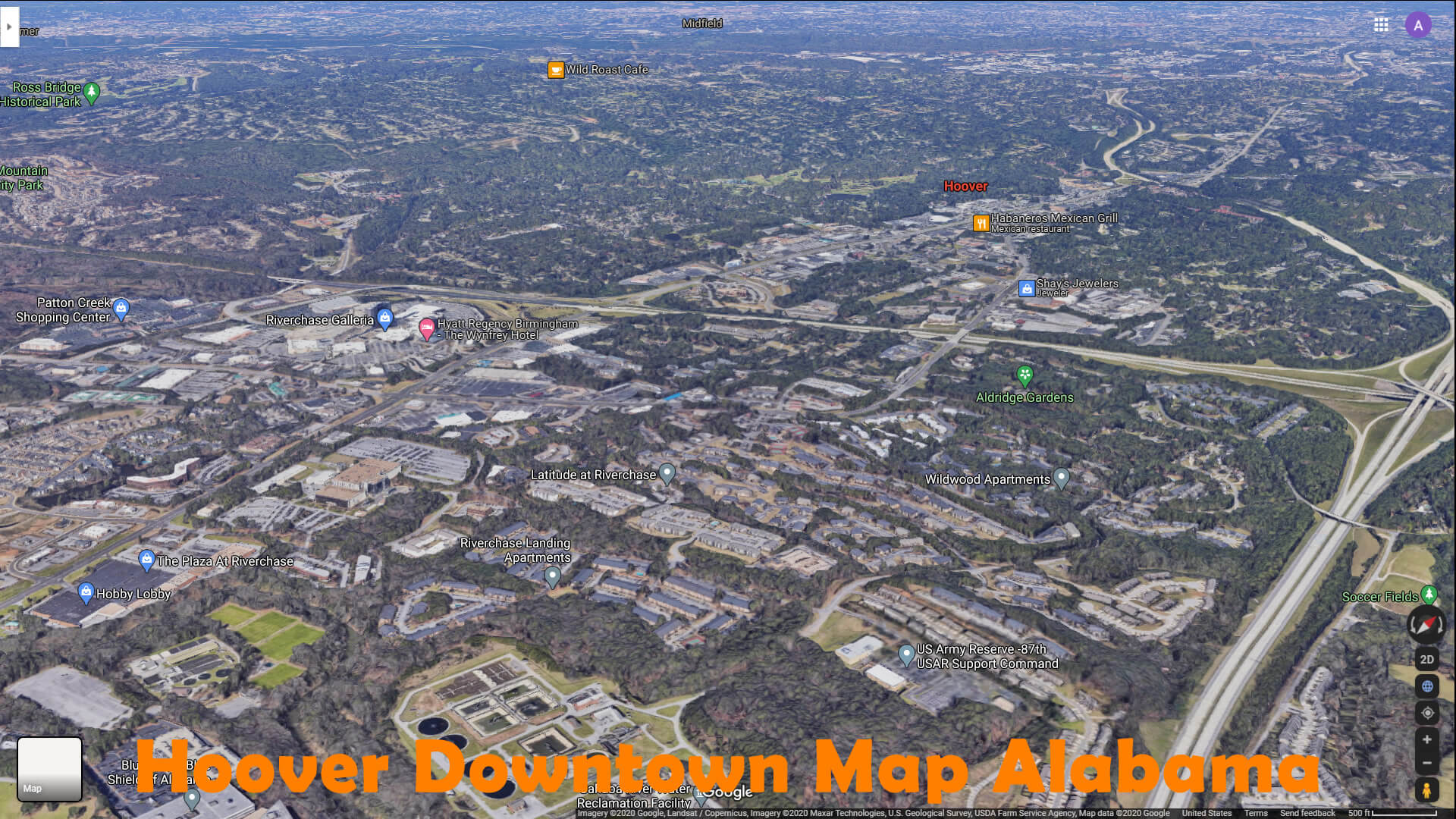 Hoover, Alabama Map