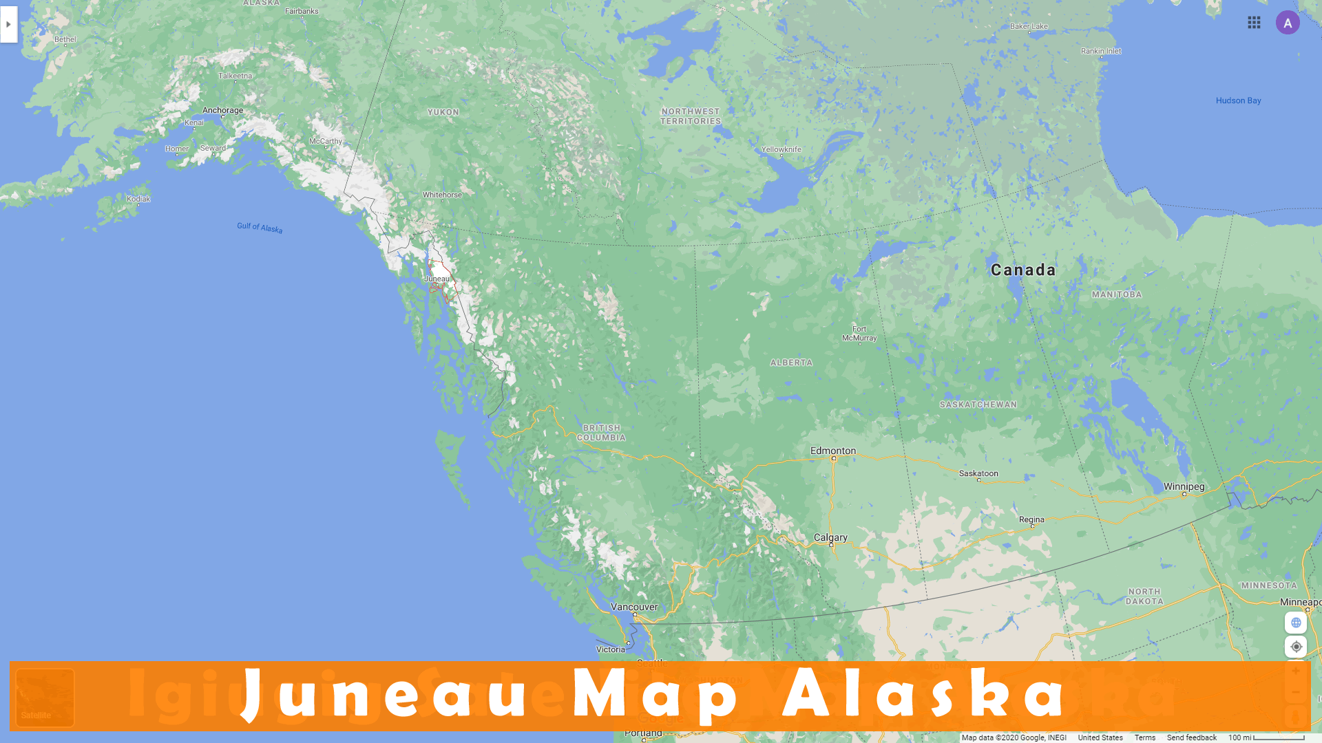 Juneau Alaska Map - United States