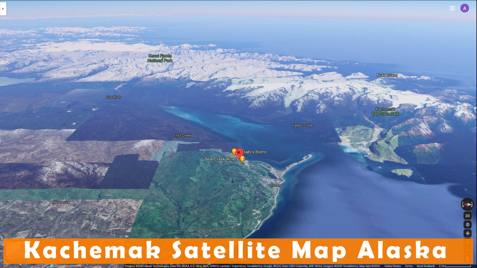 Kachemak Alaska Map - United States