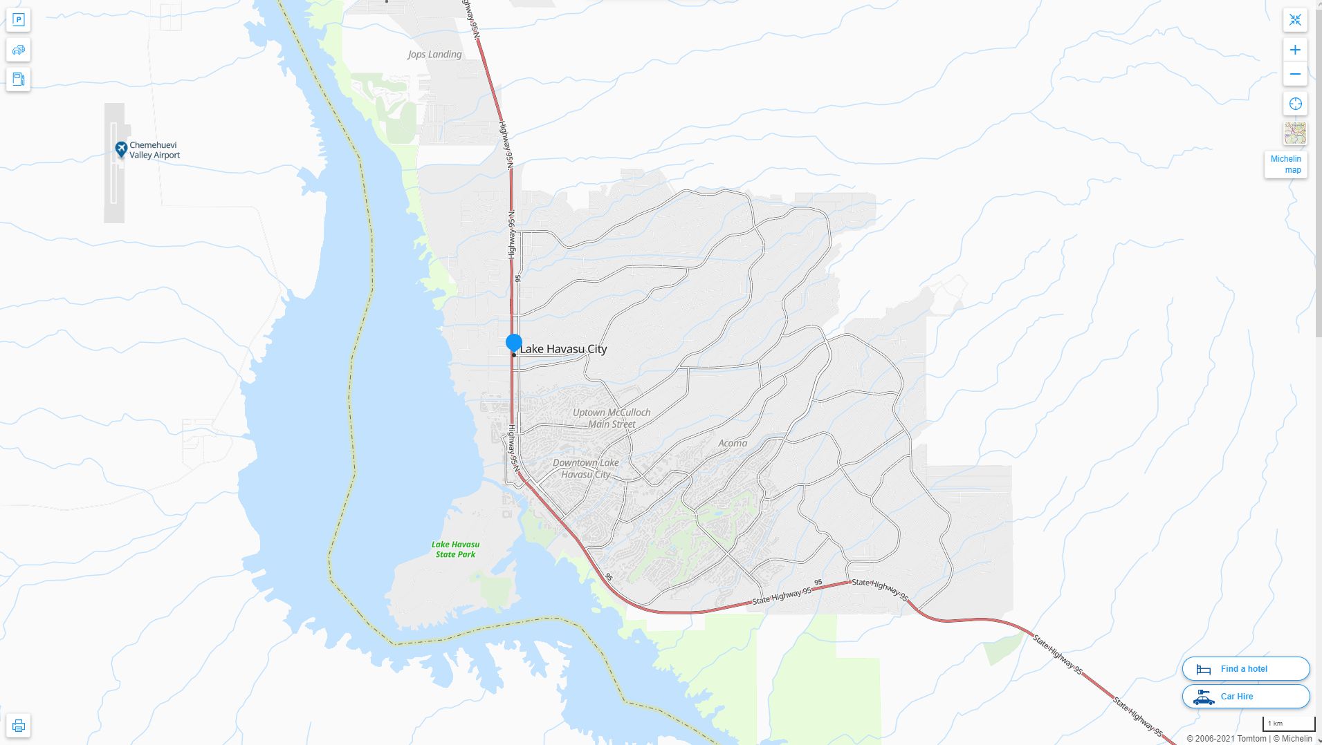 Lake Havasu City, Arizona Map