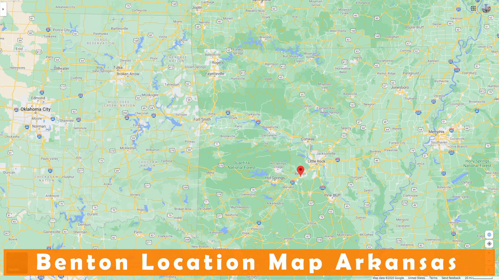 Benton Arkansas Map - United States